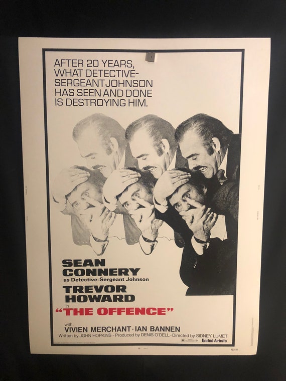 Original 1973 the Offence 30x40 Movie Poster Sean Connery | Etsy