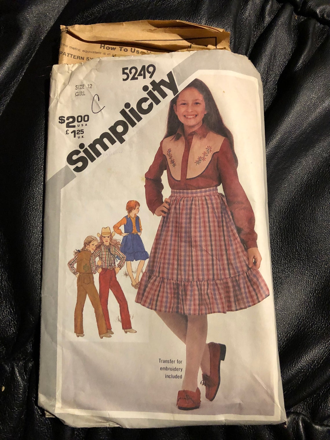 Original 1981 Simplicity Vintage Sewing Pattern 5249 Girls - Etsy UK