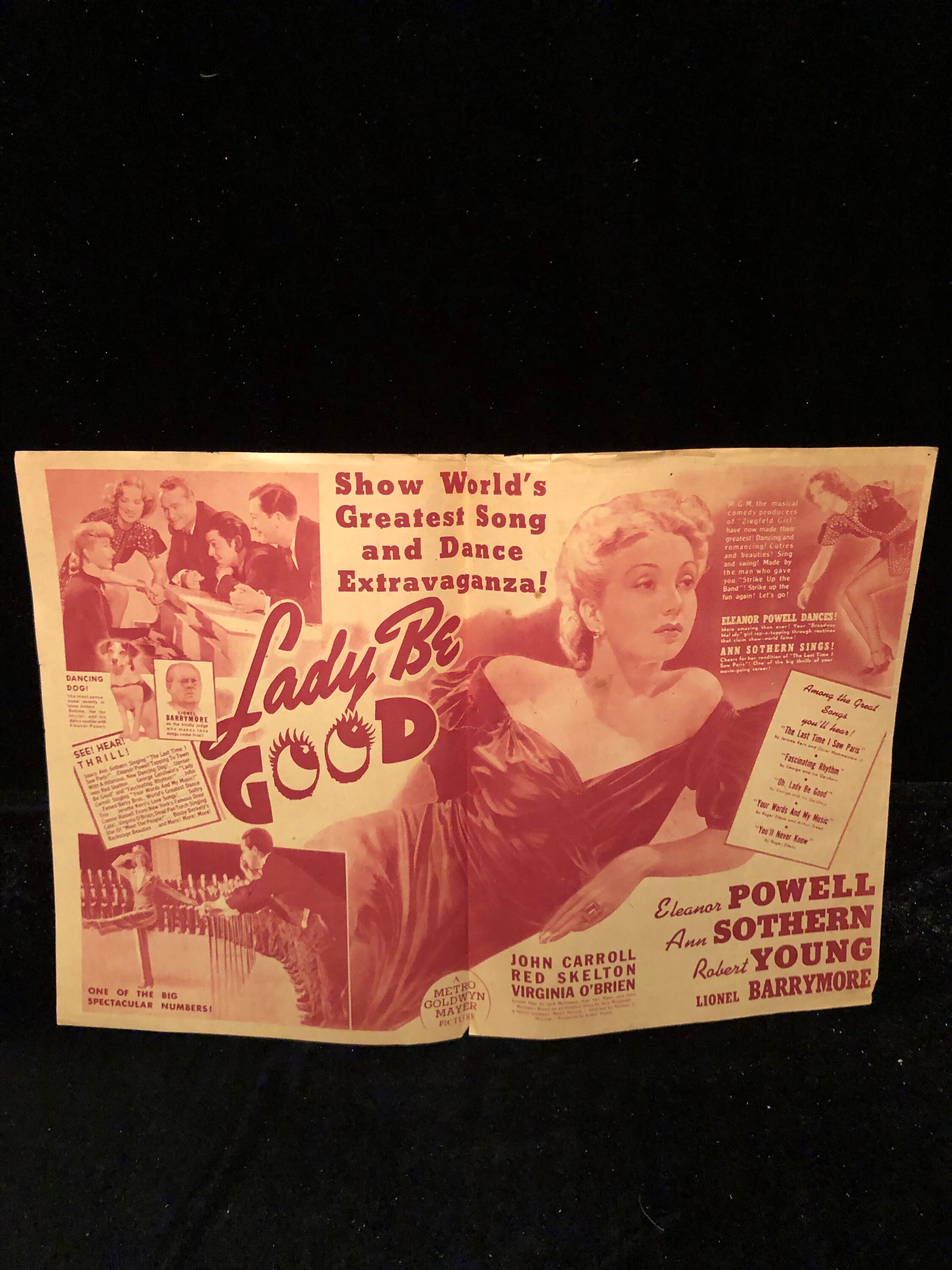Original 1941 Lady Be Good Movie Herald Ann Sothern, Eleanor Powell ...