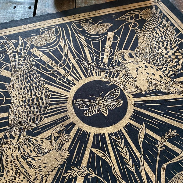 Linoleum Prints - Etsy