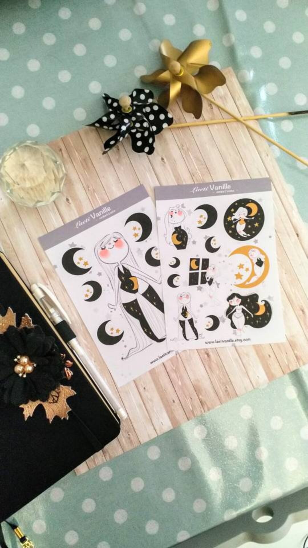 Stickers Die Cut miss Starry Night - Etsy