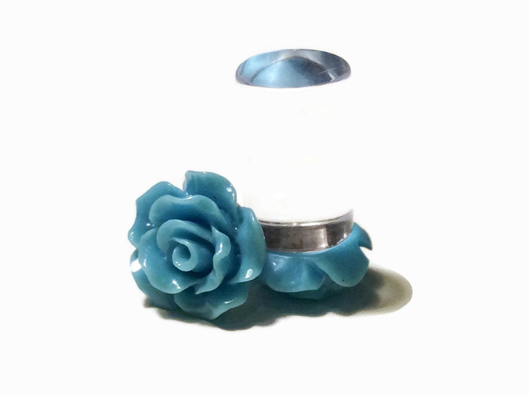 00g 0g 2g 4g 6g 8g 10g 12g 1 PAIR Sky Blue 10mm Small Delicate Rose ...