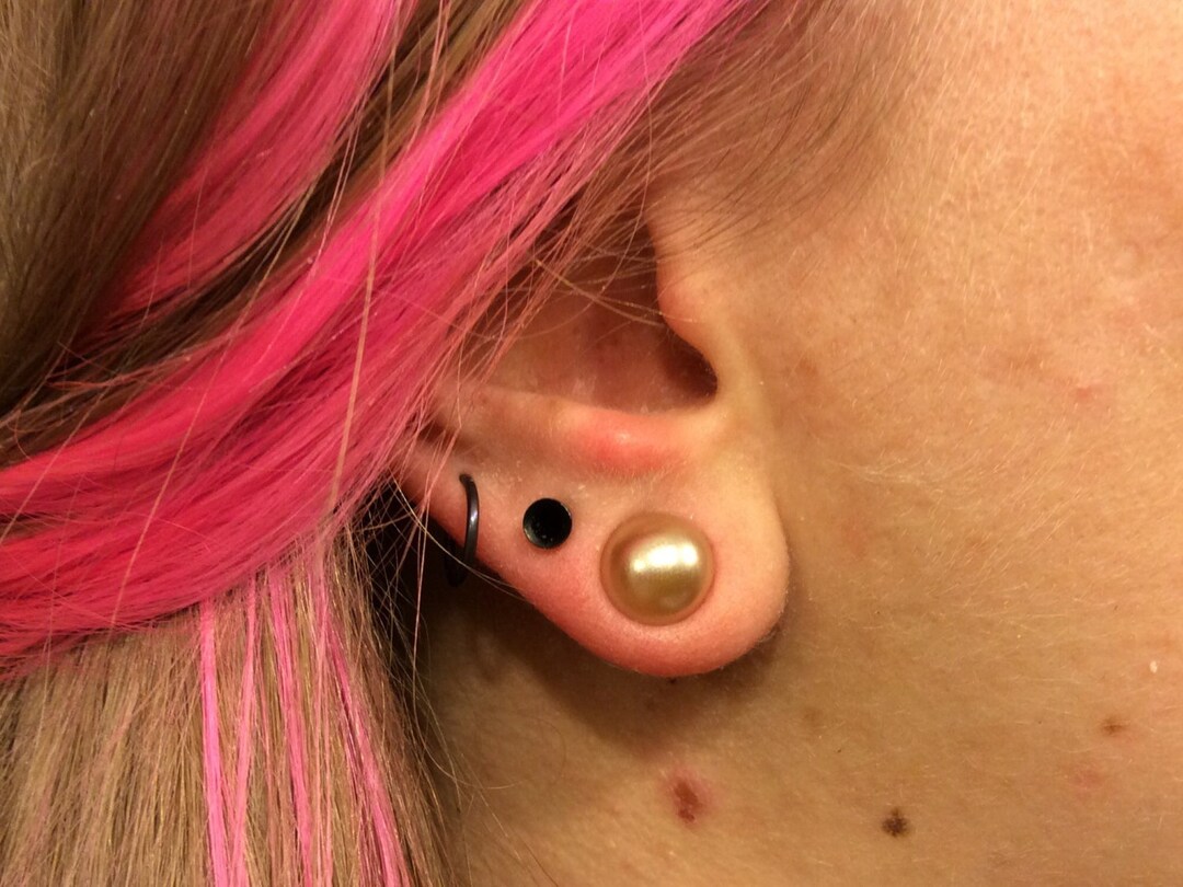 0g 2g 4g 6g 8g 10g 12g 1 PAIR Coffee 10mm Pearl Plugs Gauges Tunnels ...