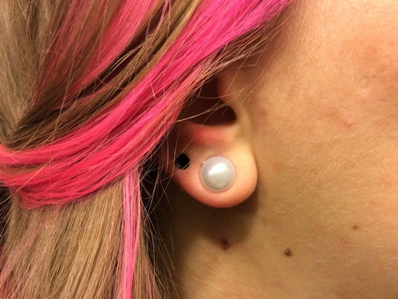 0g 2g 4g 6g 8g 10g 12g 1 PAIR White 10mm Pearl Plugs Gauges Tunnels Stud Earrings Bridal Wedding Bridesmaid Formal Etsy