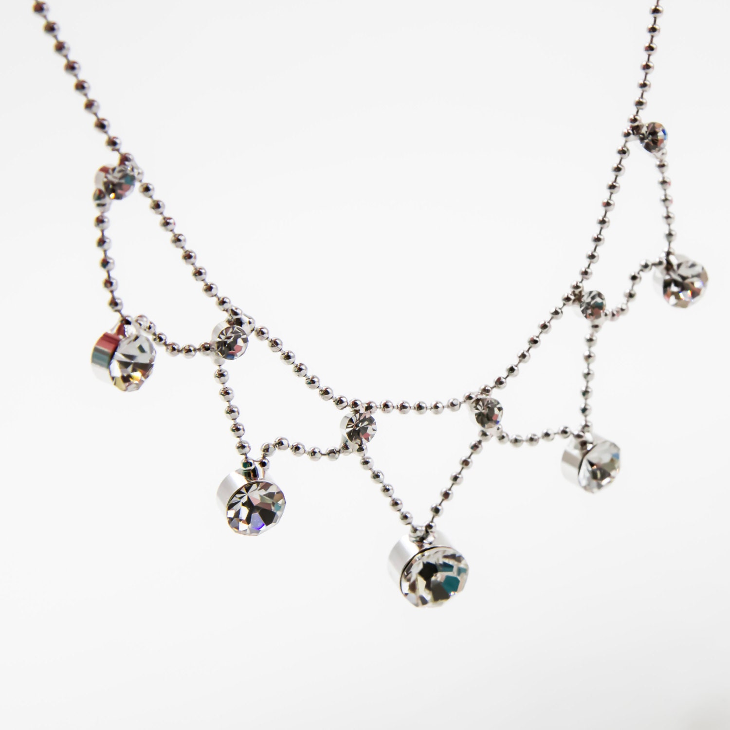 Silver anklet rhinestone anklet ankle bracelet foot | Etsy