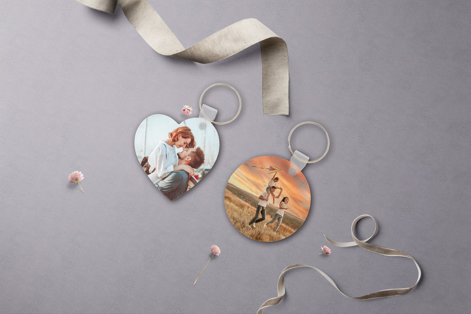 Photo Keychain, Custom Photo Keychain, Keychain, Personalized Picture ...