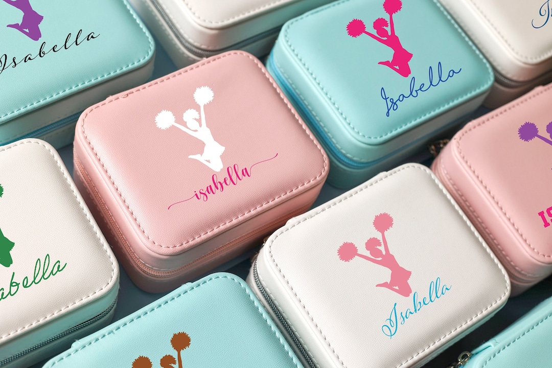 Cheerleader Gift Girls Cheerleading Gift Girl Travel Jewelry Case Cheer ...