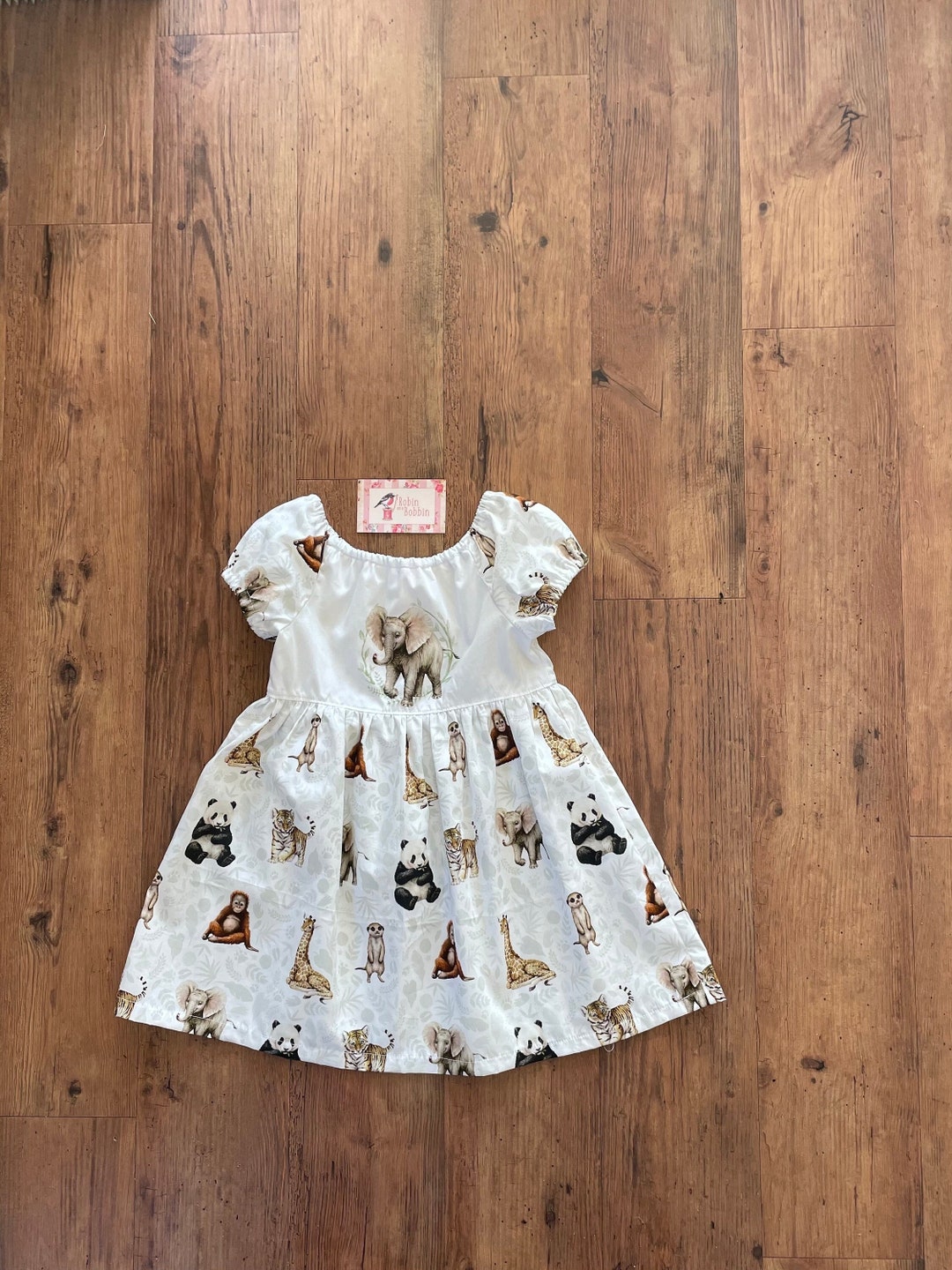 Zoo Dress Jungle Animals Girls Clothing Size 4 Elephant Dress ...