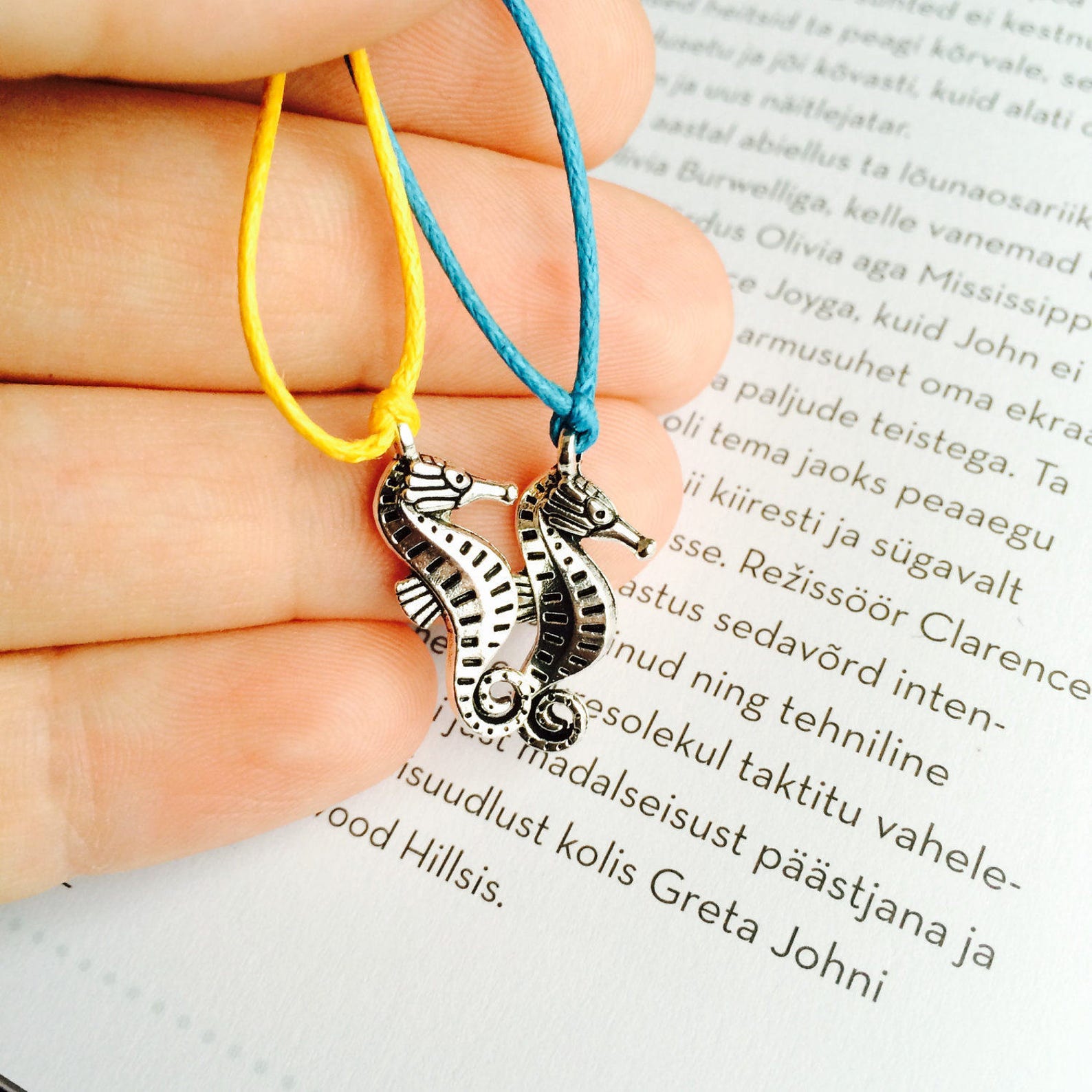 Seahorse Bracelet Wish Bracelet Cord Bracelet String - Etsy