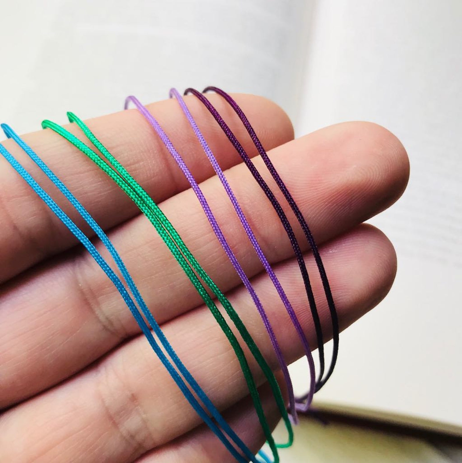 Adjustable string bracelet thin bracelet Adjustable men | Etsy