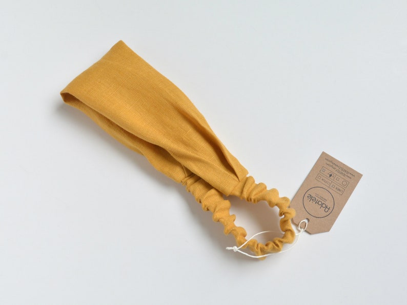 Linen Fitness Headband Workout Hair Bandana Expandable | Etsy