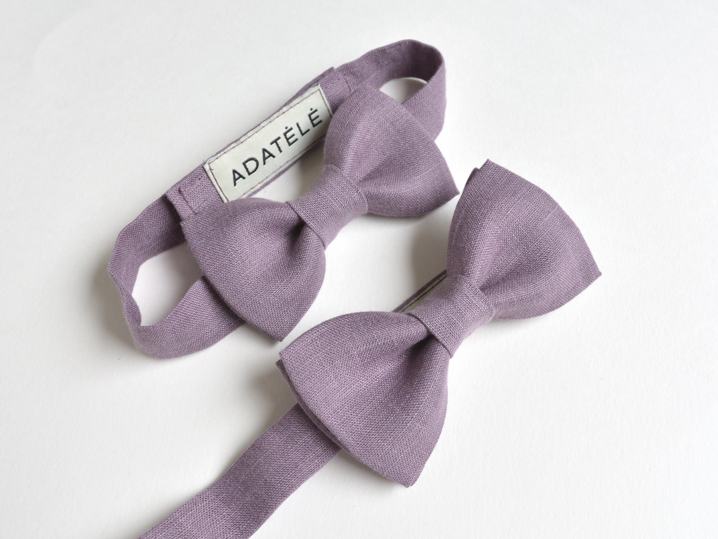 Matching Siblings Brother Sister Boy's Linen Bow Tie Girl's Hair Bow ...