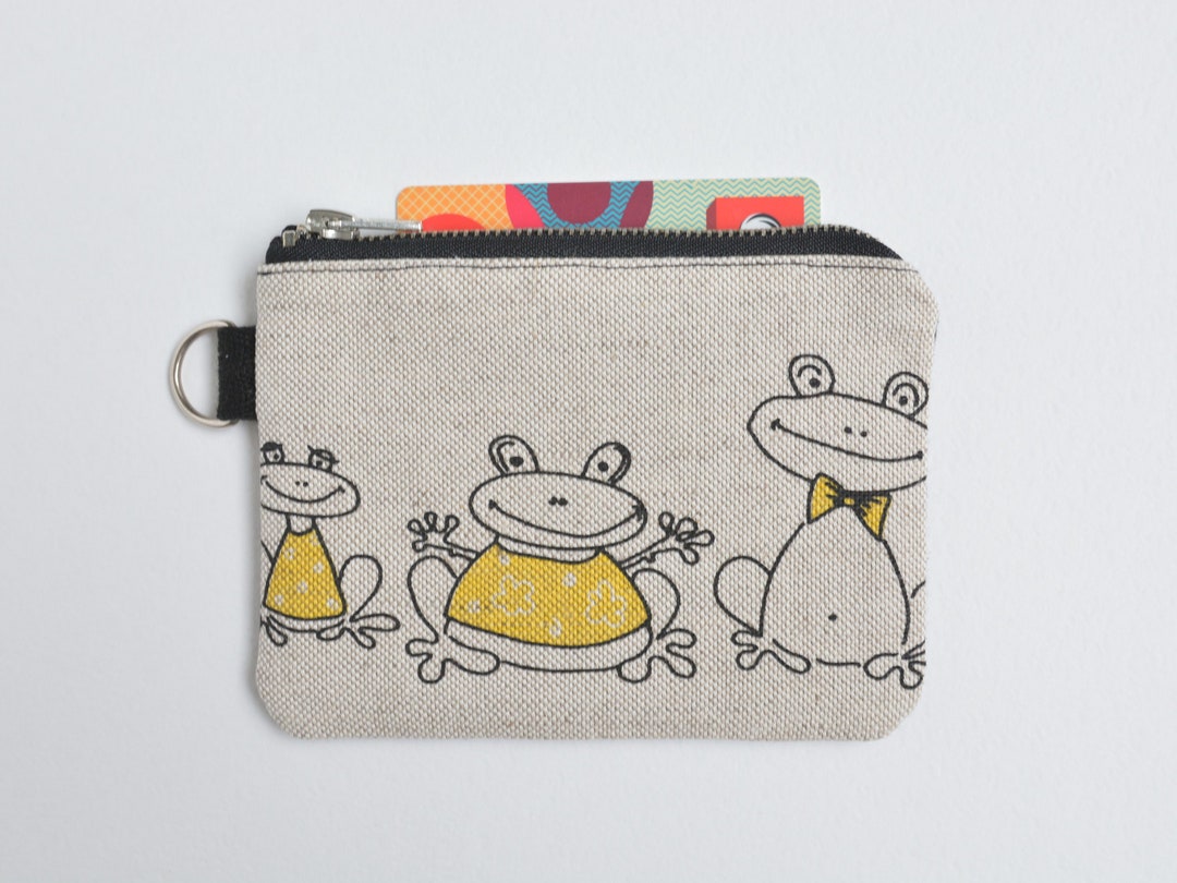 Kids Coin Pouch - ID, Cards Holder With Frogs - Boys, Girls, Small ...