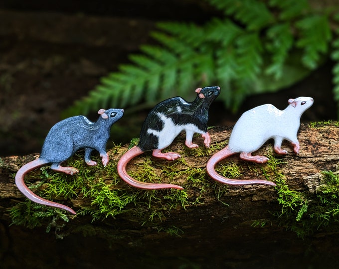 Black Rat Enamel Pin - Etsy Canada