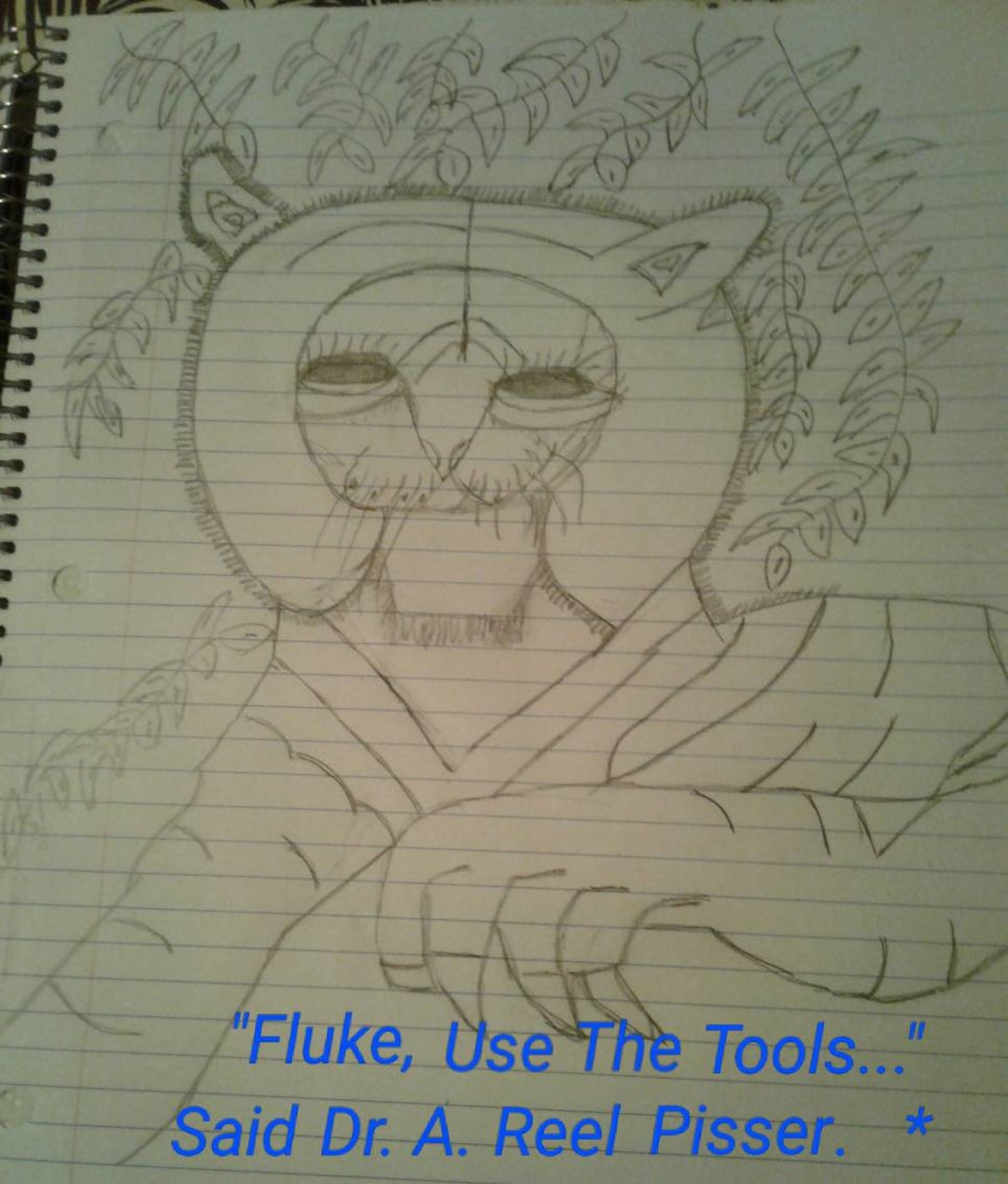 A Digital Pencil Sketch Of: fluke, Use the Tools... See Item Details - Etsy