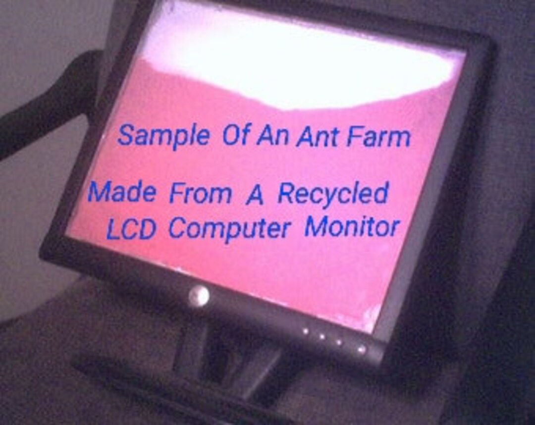 A Sample of an Ant Farm Made From A Recycled LCD Computer Monitor A ...
