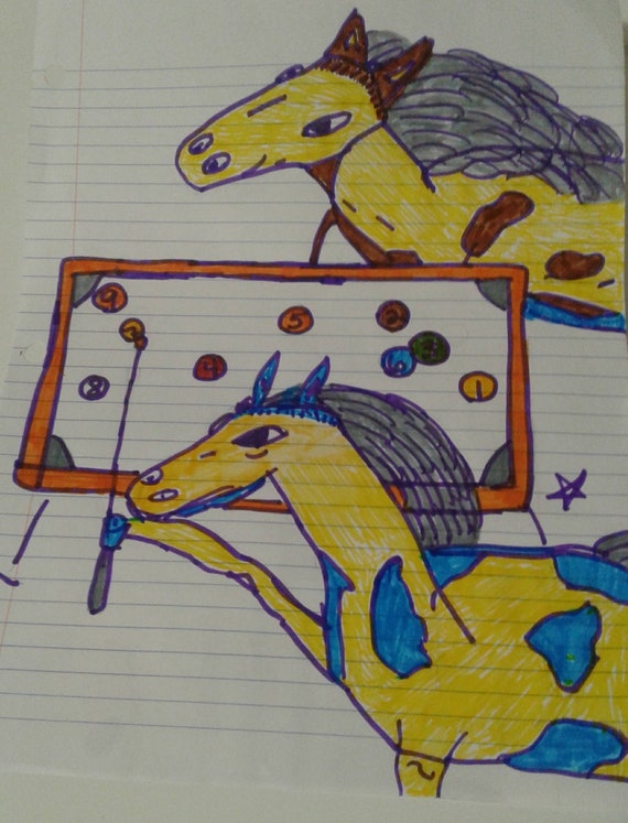 Waite Fermee Guys and Which Way is the Finish Line Two Horses - Etsy