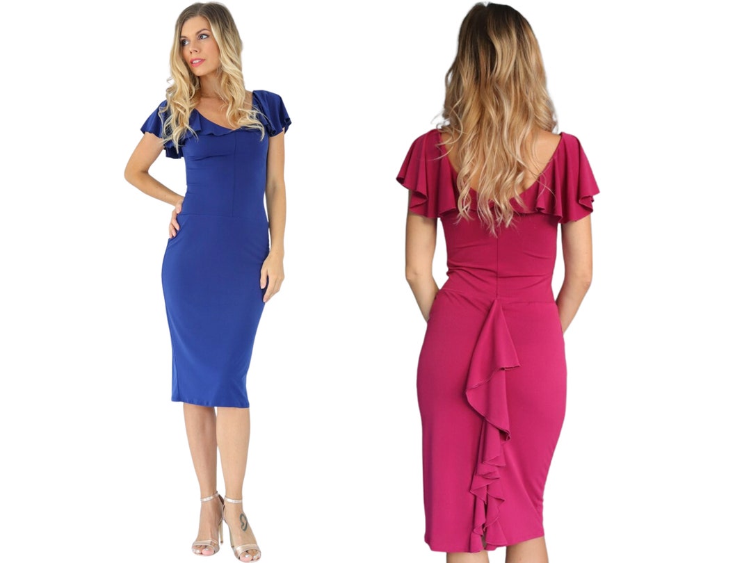 Argentine Tango Dress Latin Dance Dress Ruffle Sleeves and - Etsy