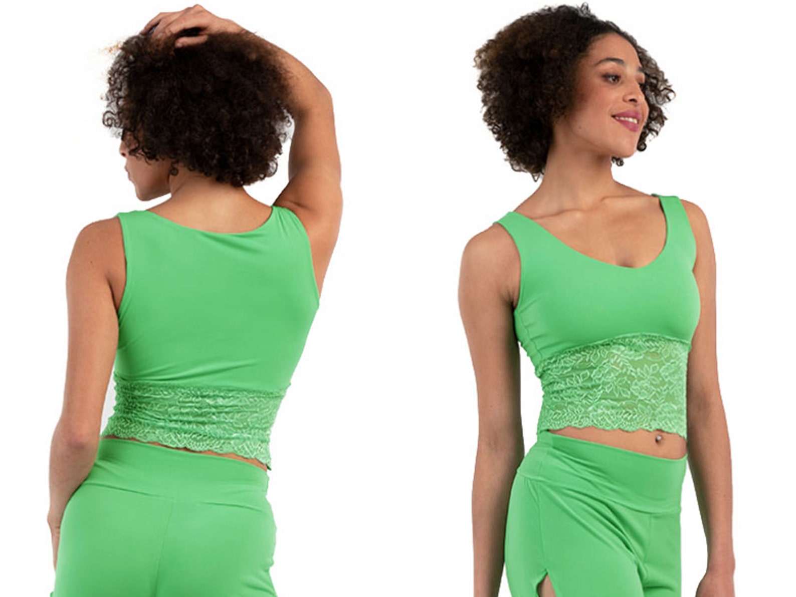 Latin Dance Crop Top Argentine Tango Top Tight Lace Crop - Etsy