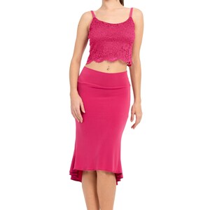 Argentine Tango Skirt, Latin Dance Skirt, Bodycon Mermaid Tail Knee ...