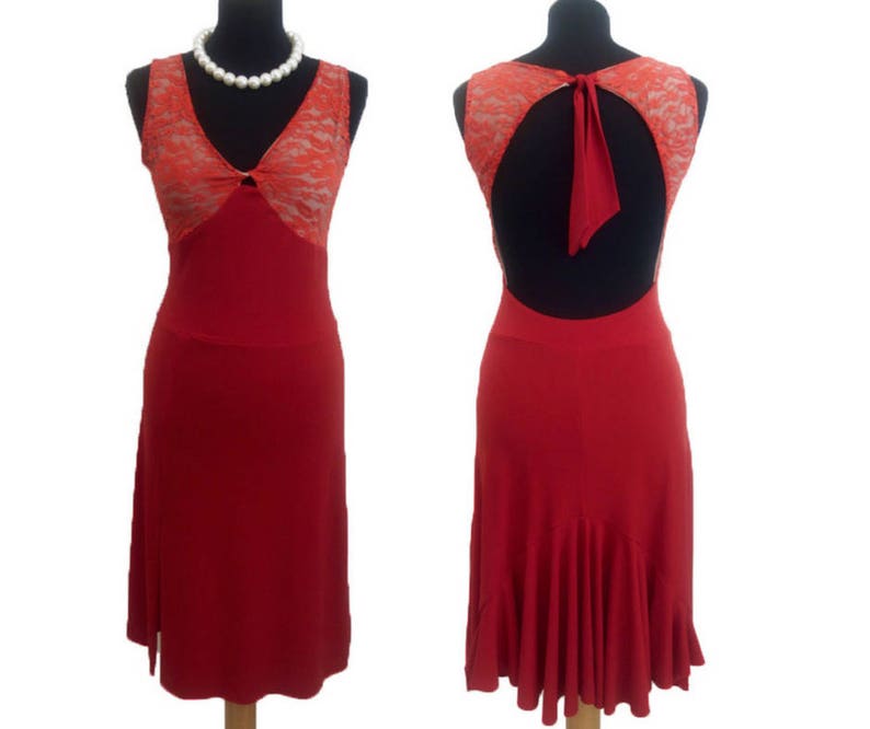 Argentine Tango Dress Milonga Show Dress Latin Performance | Etsy