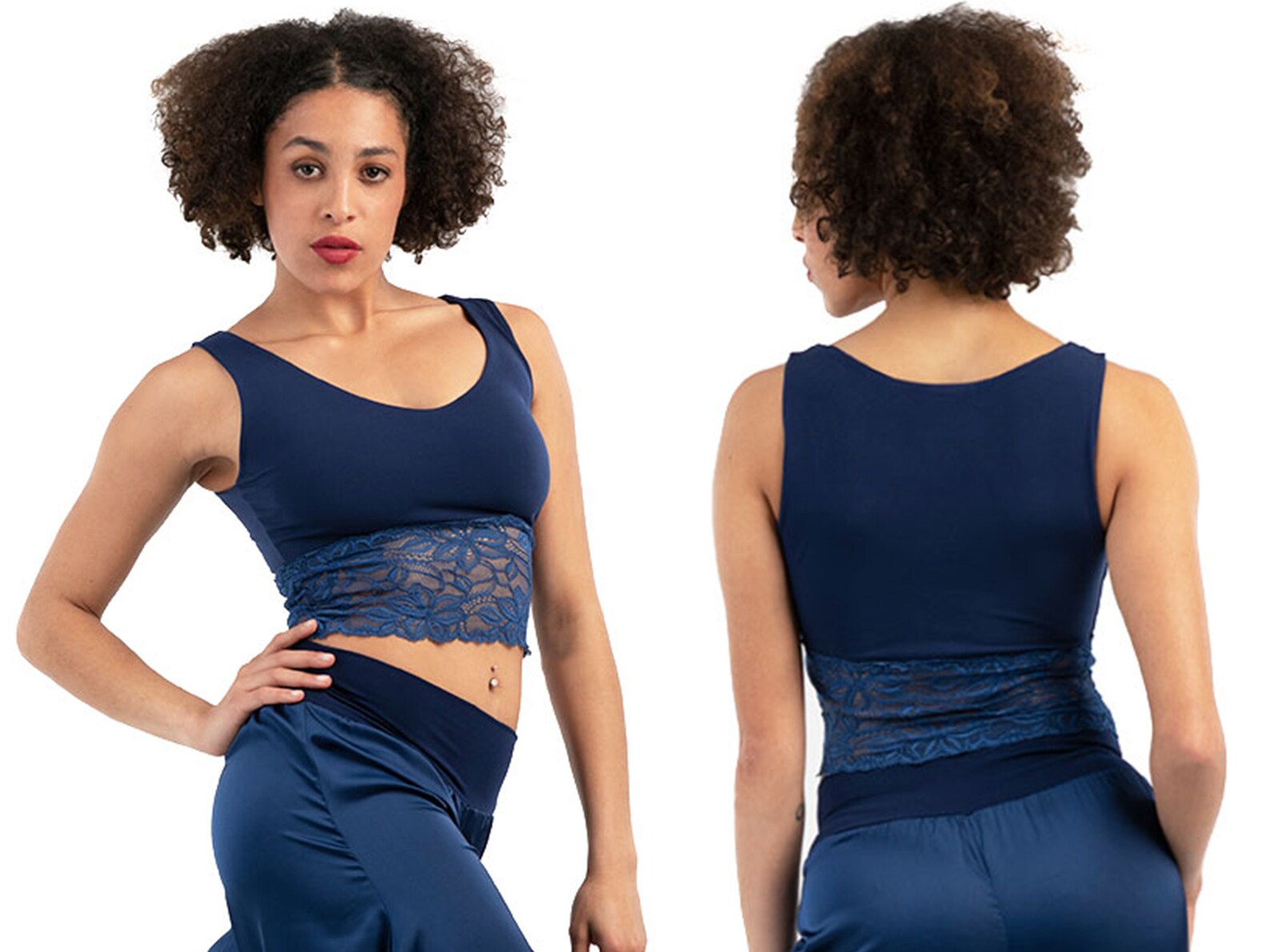 Latin Dance Crop Top Argentine Tango Top Tight Lace Crop - Etsy