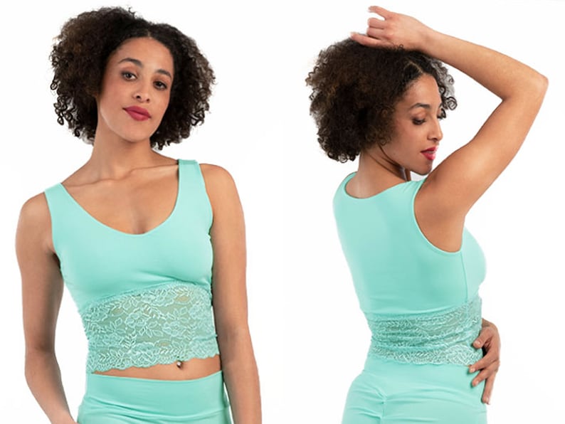 Latin Dance Crop Top Argentine Tango Top Tight Lace Crop - Etsy