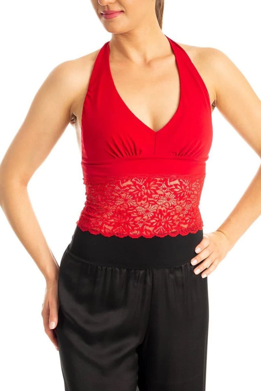 Argentine Tango Crop Top, Bustier Lace Crop Top, Milonga Dance Top ...