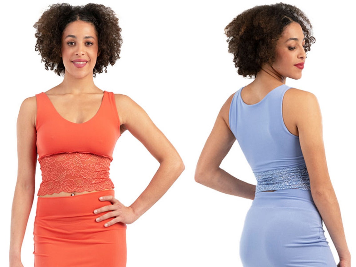 Latin Dance Crop Top Argentine Tango Top Tight Lace Crop - Etsy