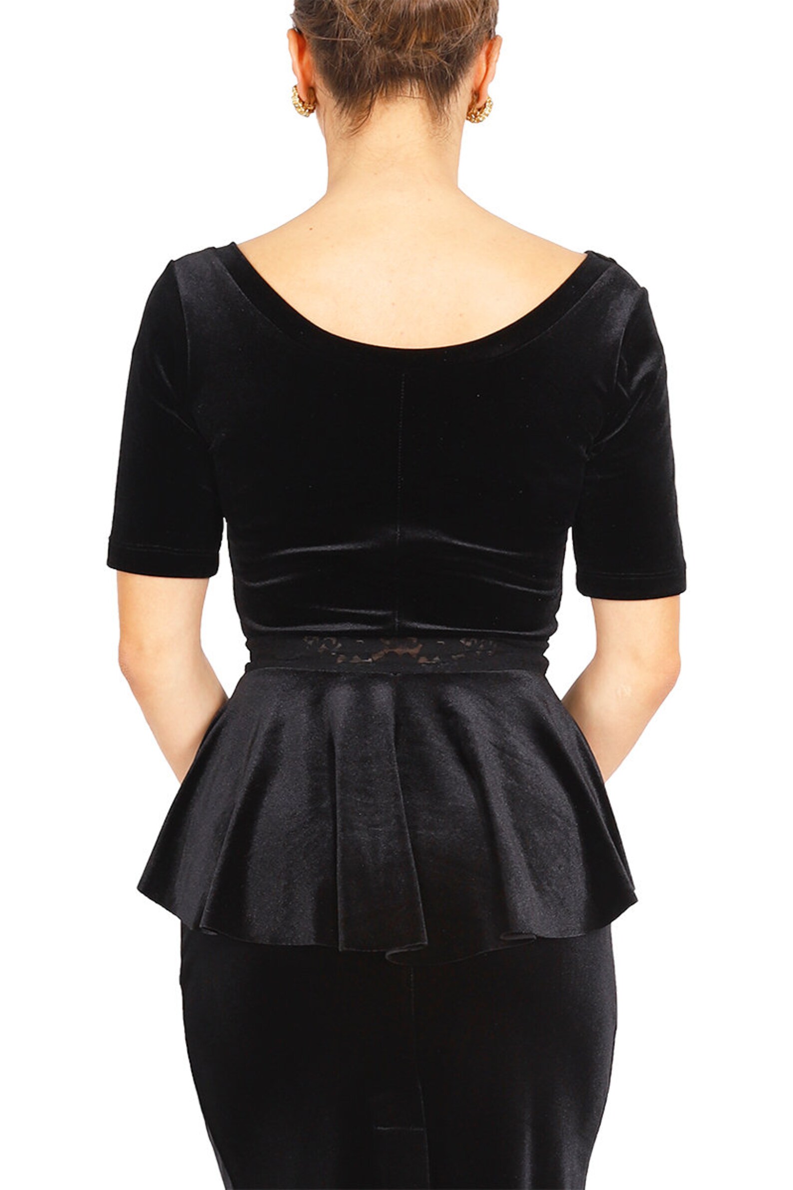 Argentine Tango Top, Salsa Dance Top, Evening Ruffle Velvet Blouse ...