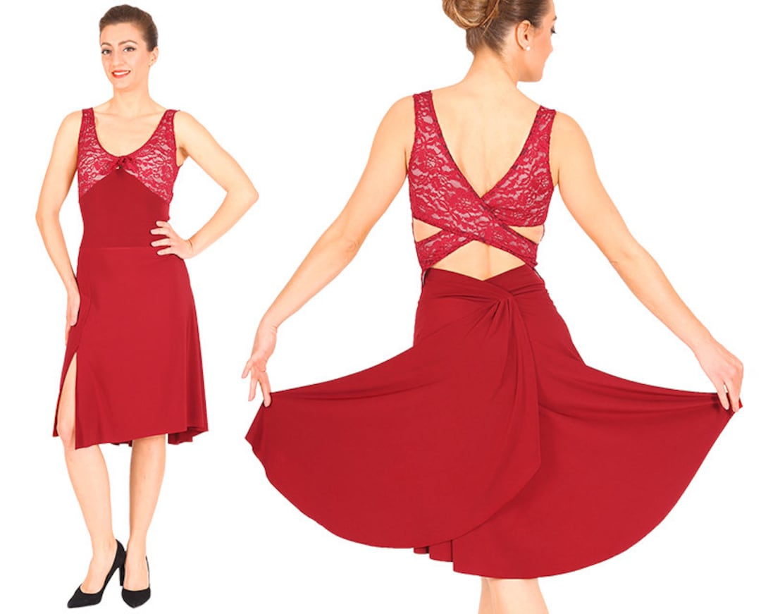 Tango Dance Dress Salsa Dance Dress Latin Practice Dress - Etsy