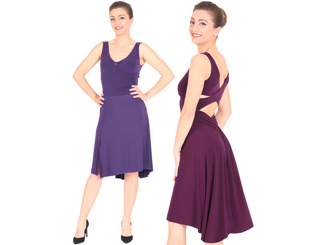 Tango Dance Dress, Latin Dance Dress, Salsa Practice Dress, Rumba Dance ...