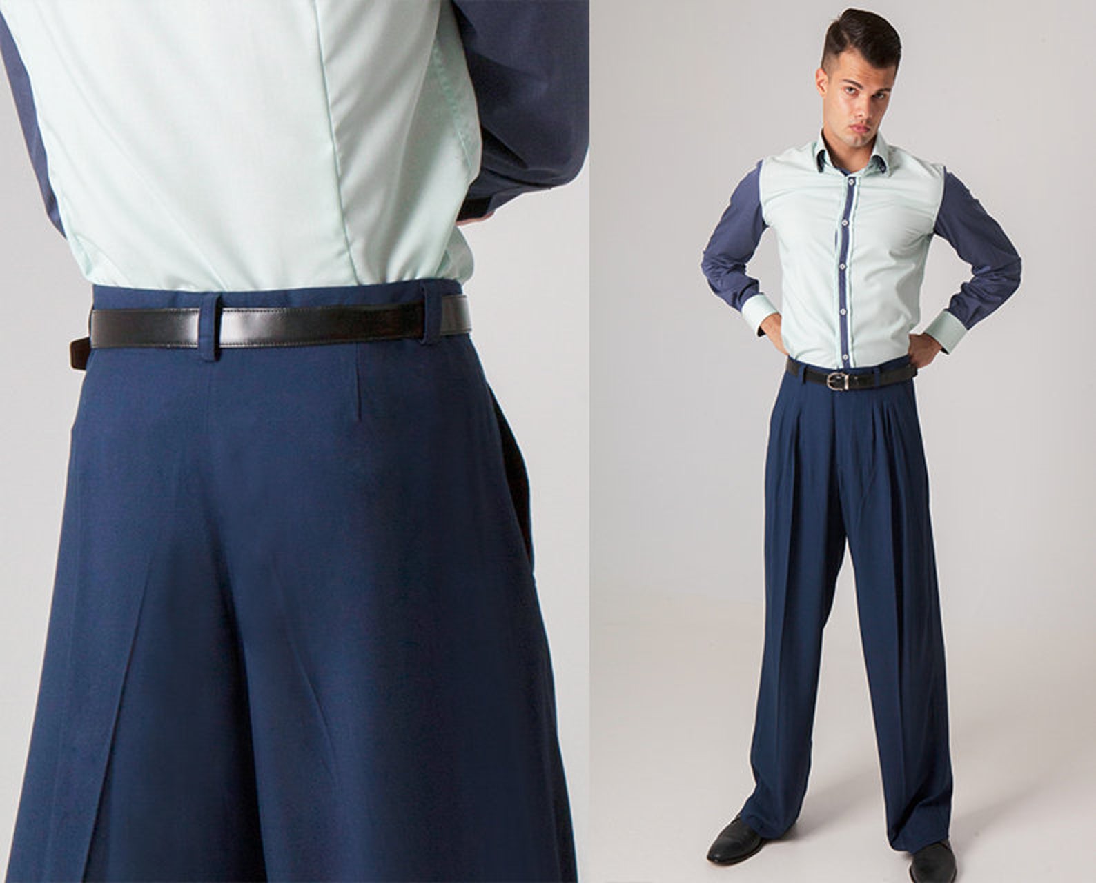 Men's Argentine Tango Pants Men Comfortable Loose Pants | Etsy