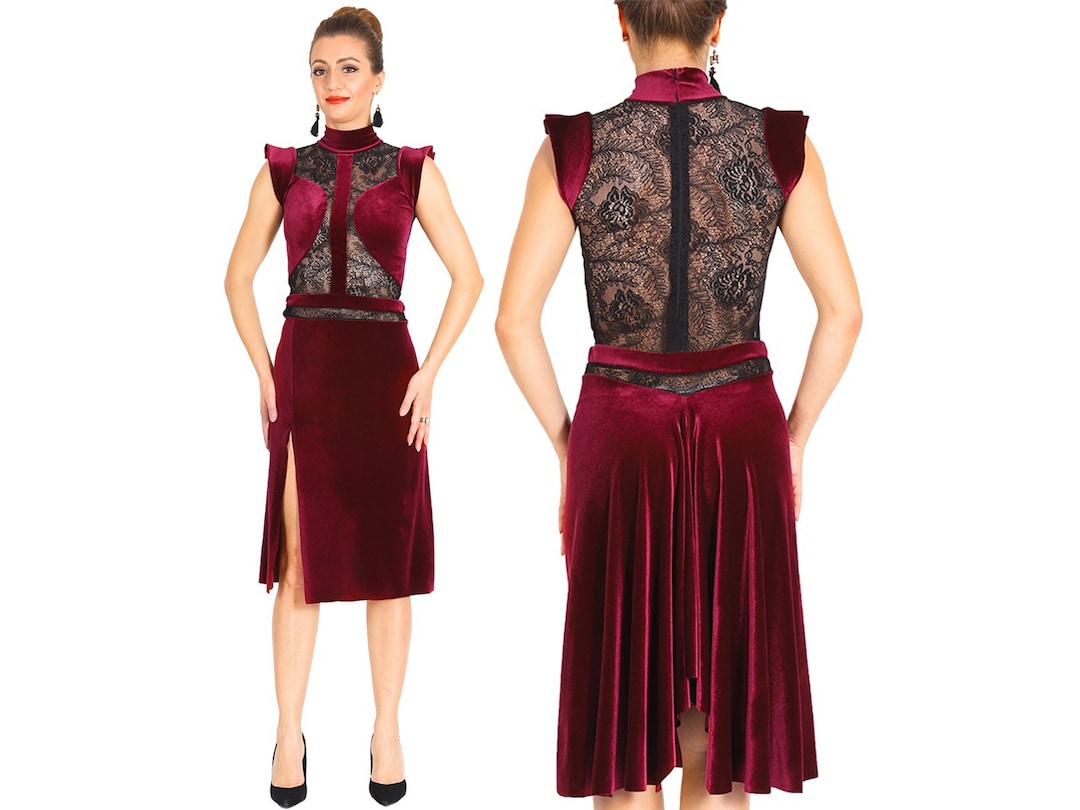 Argentine Tango Dress, Latin Dance Dress, Ballroom Competition Dress ...