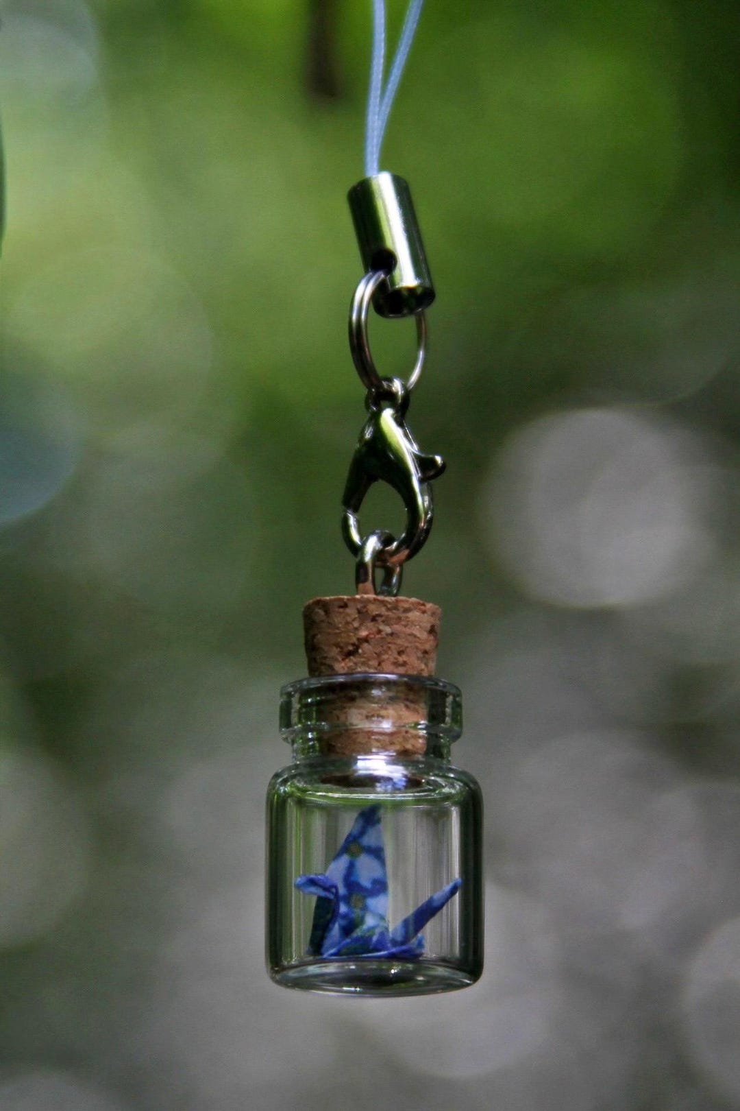 Mini Origami Crane in Bottle: Chiyogami Yuzen Paper, Get Well Gift - Etsy