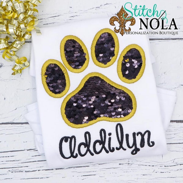 Paw Print Applique - Etsy