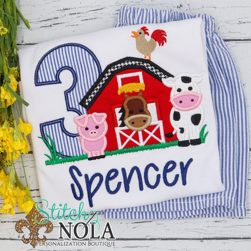 Farm Applique - Etsy