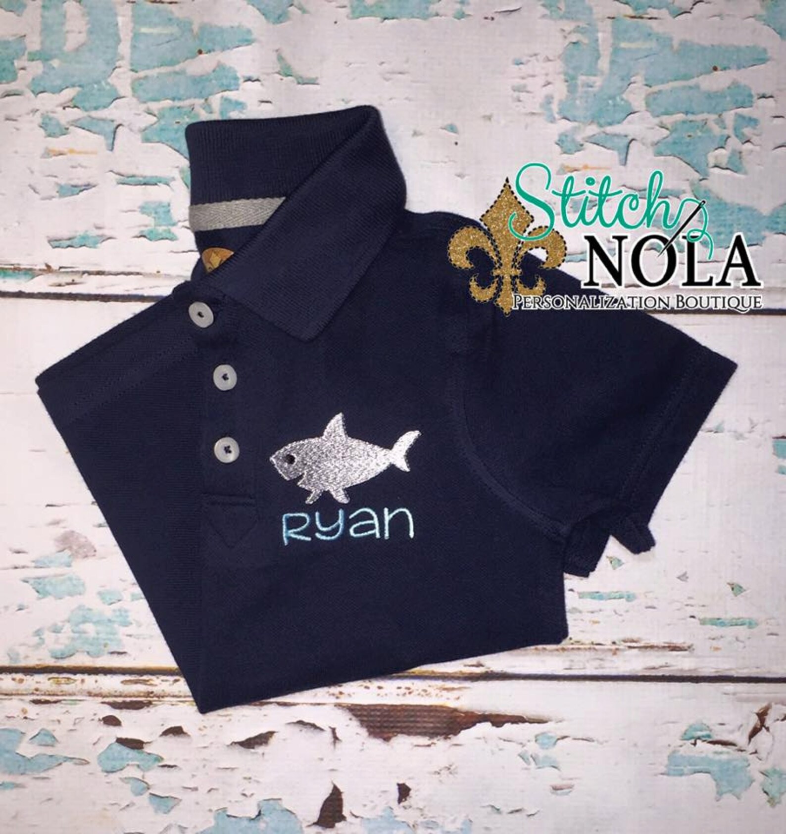 Shark Collared Shirt ONLY - Etsy