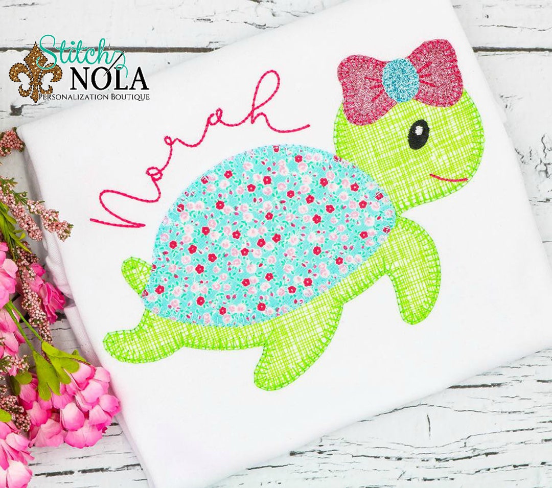 Mrs Sea Turtle Applique, Sea Turtle Applique, Turtle Applique, Spring ...