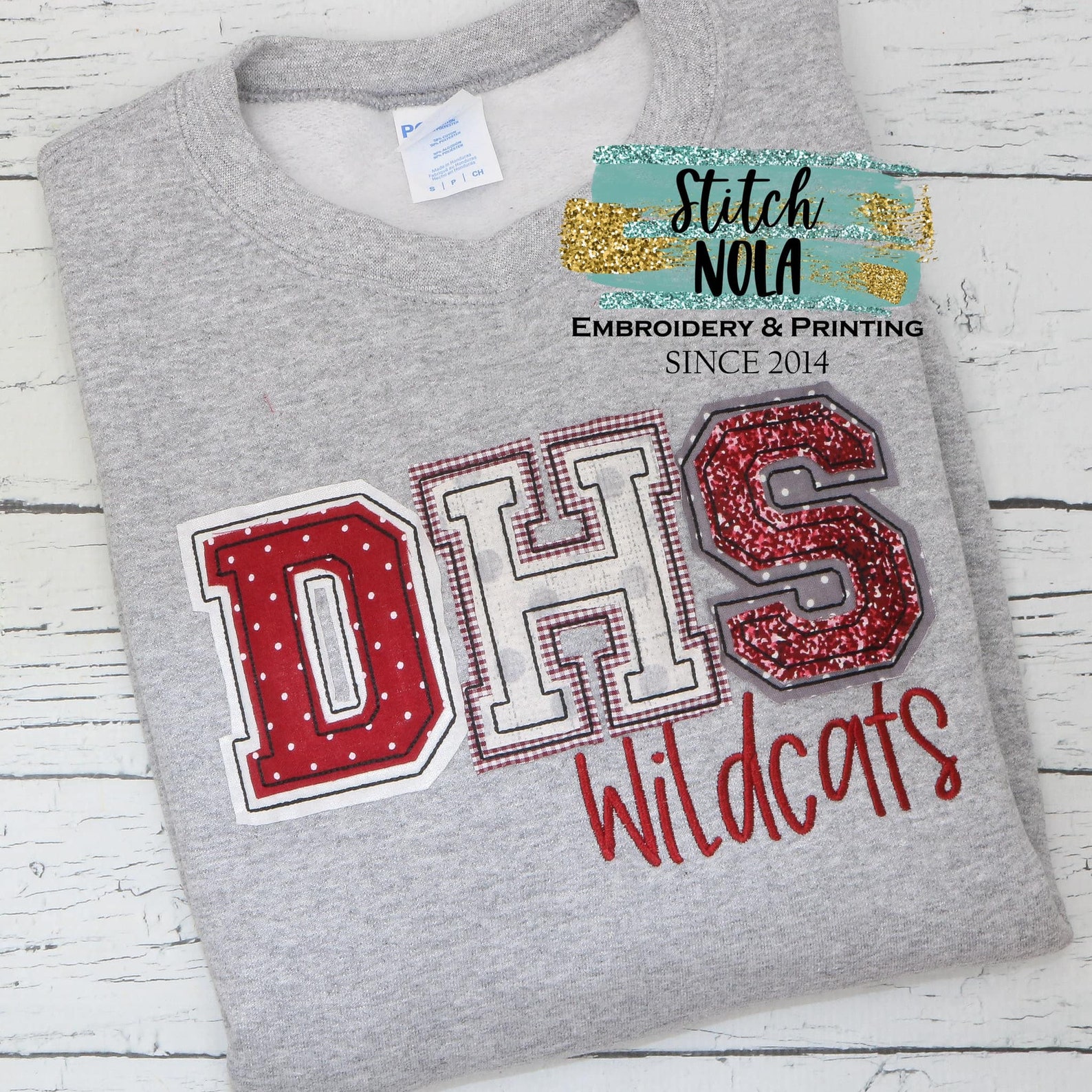 Spirit Sweatshirt Embroidery Applique Team Spirit Spirit - Etsy