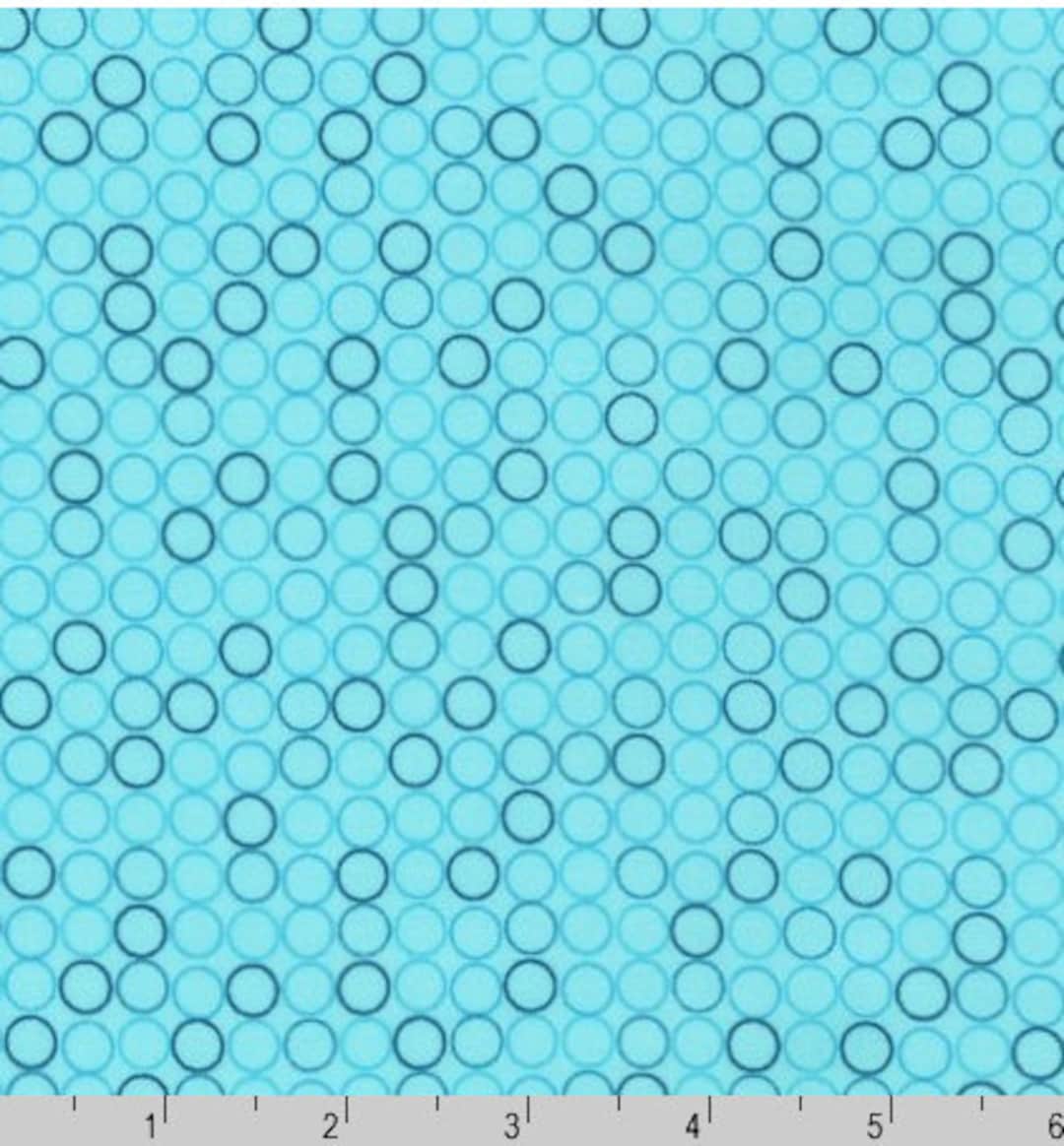 Spot on Aqua by Robert Kaufman Aqua Polka Dots Polka Dots - Etsy