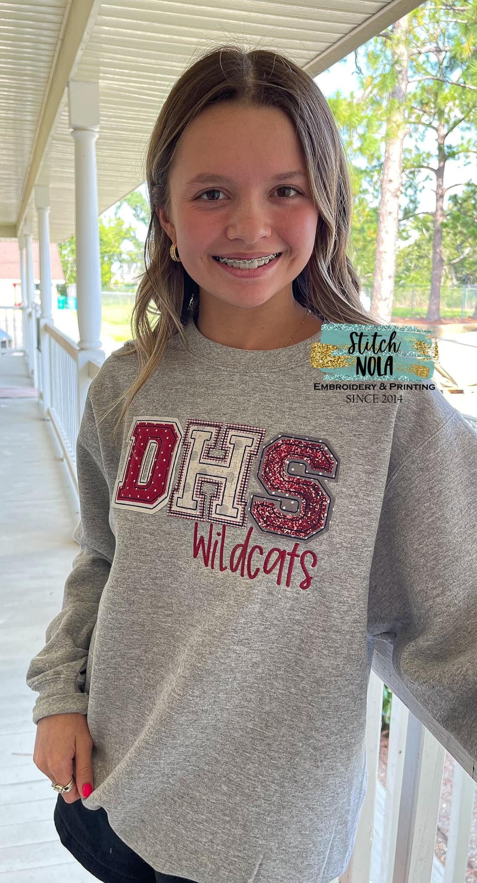 Spirit Sweatshirt Embroidery Applique Team Spirit Spirit Etsy