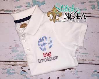 Big Bro Applique Big Brother Applique Big Brother Little | Etsy