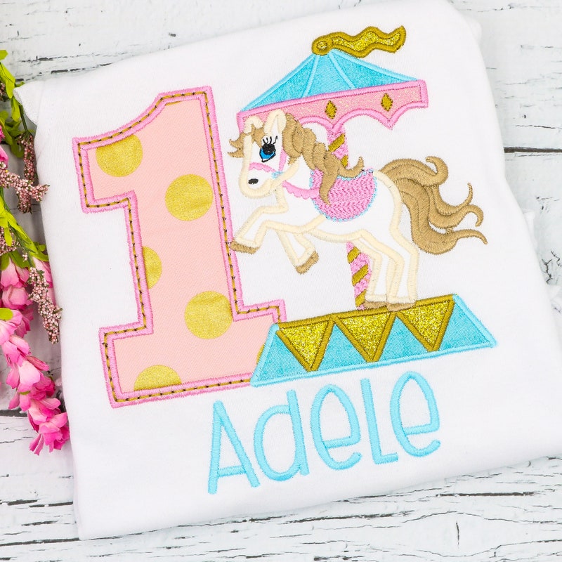 Carousel Horse Applique - Etsy