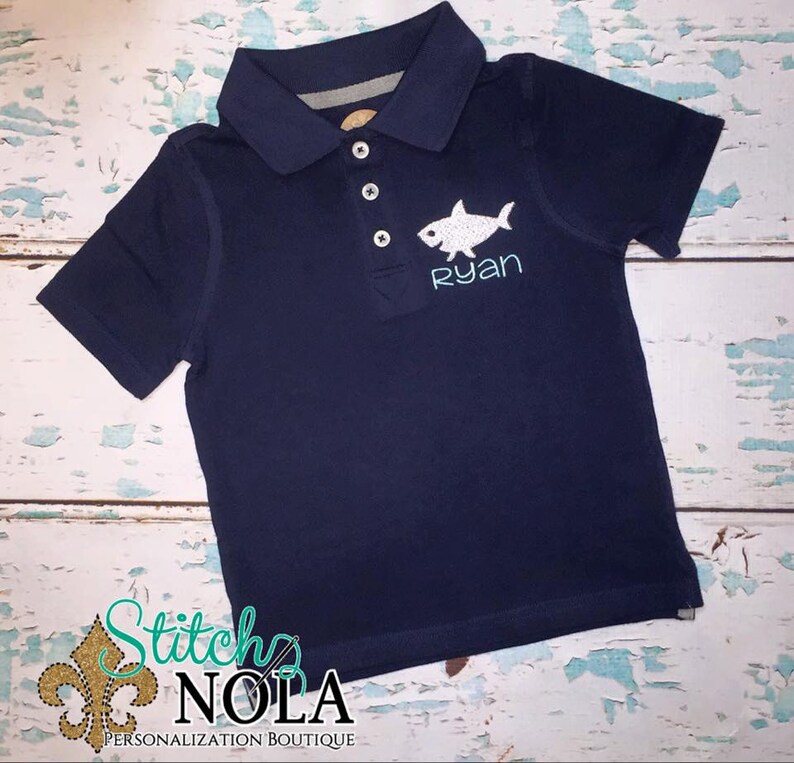 Shark Collared Shirt ONLY | Etsy