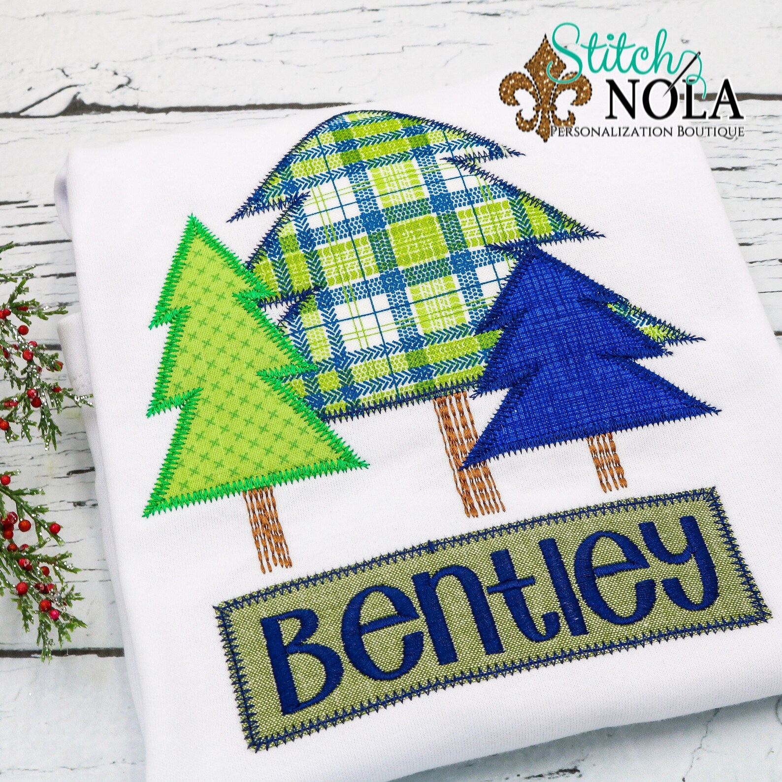 Woodlands Tree Trio Christmas Tree Trio Tree Trio Applique - Etsy