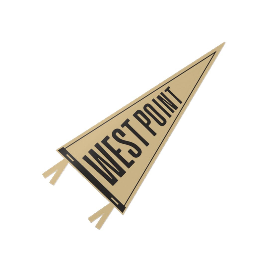 Pennant Banner West Point Die-cut Vinyl Decal - Etsy