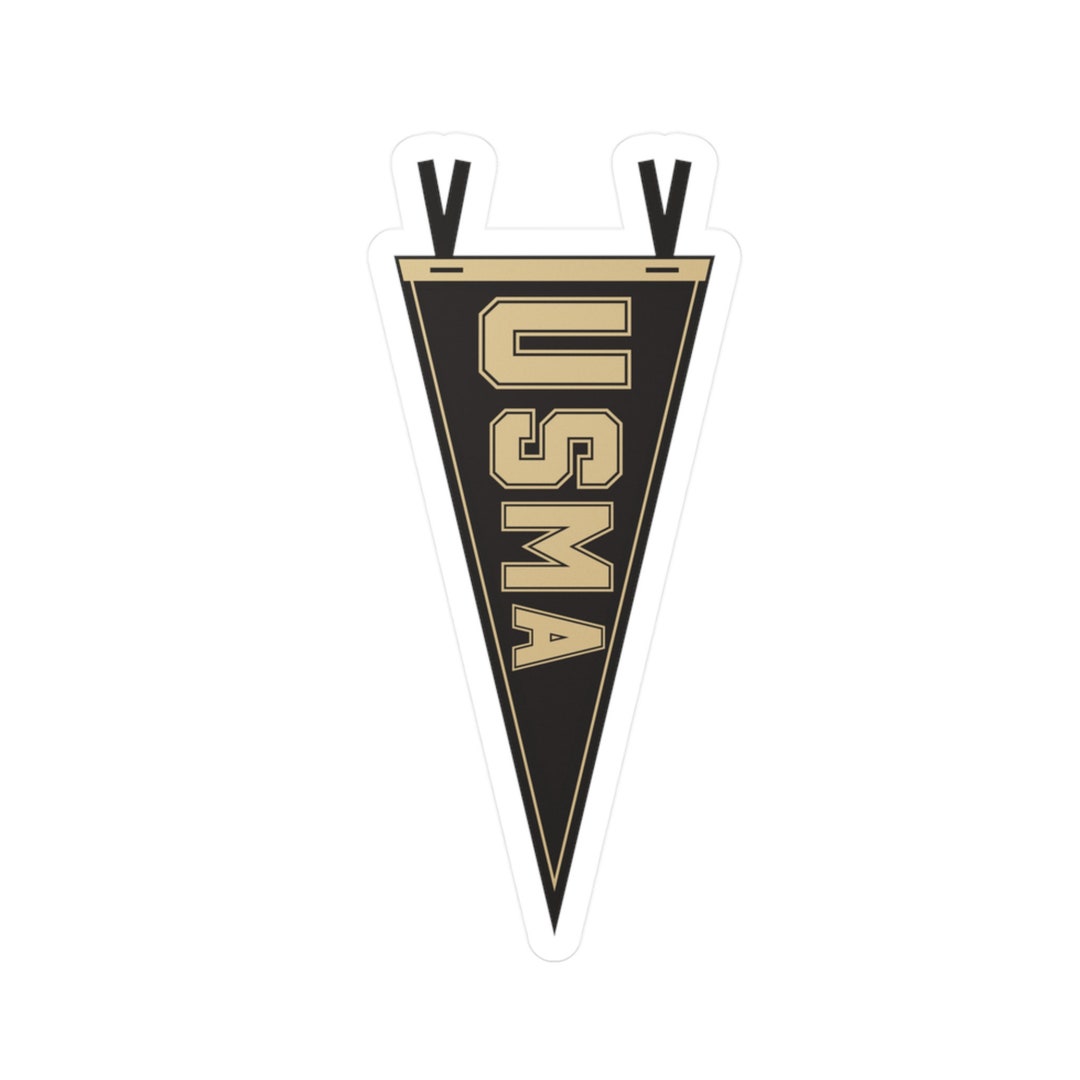 Pennant Banner USMA Kiss-cut Vinyl Decal Go Army - Etsy
