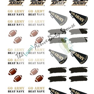 Temporary Tattoos USMA West Point, ARMY Football Spirit Wear, Blackjack ...
