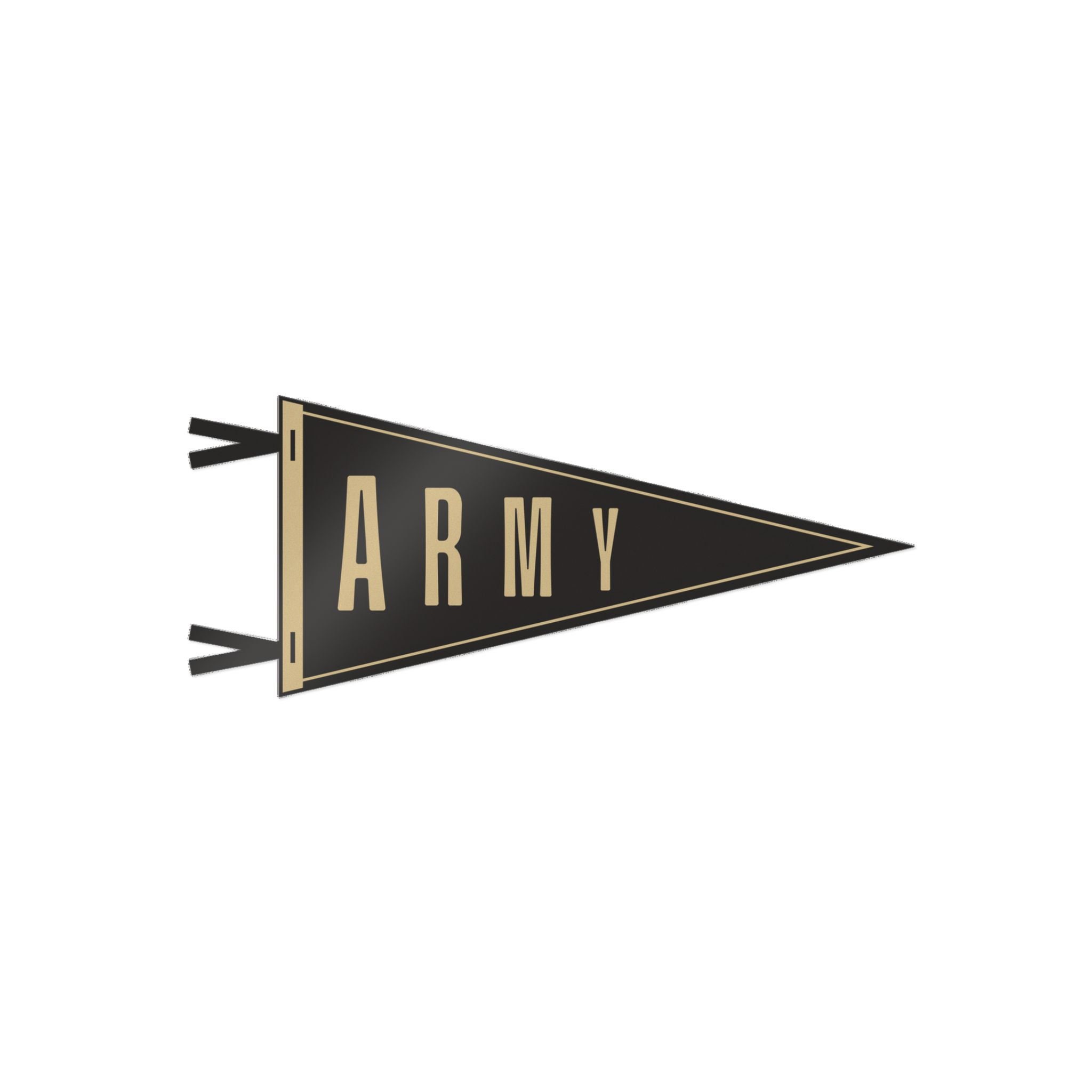 Pennant Banner ARMY Die-cut Vinyl Decal - Etsy